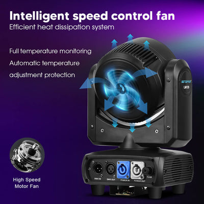Betopper LM120 Demon's Eye 120w Moving Head DJ Light