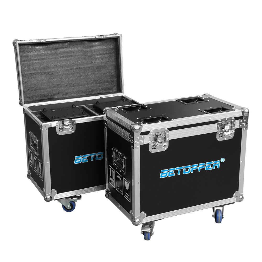 Betopper CLB260-O Bundle: 4 Moving Heads & 2 Flight Cases